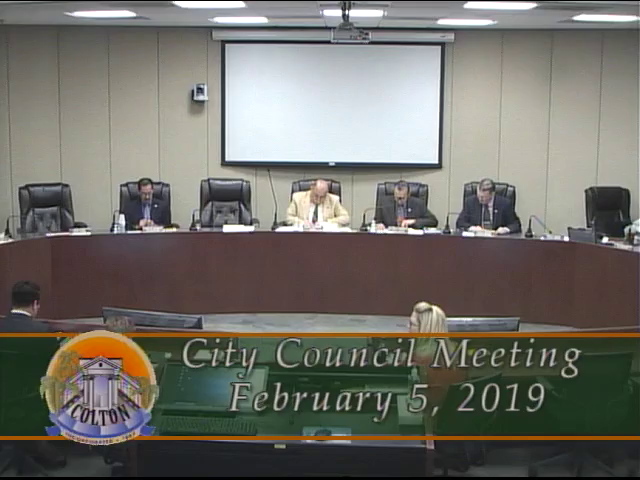 City of Colton - City Council Meeting - 2/5/2019
