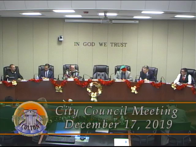 City of Colton - City Council Meeting - 12/17/2019