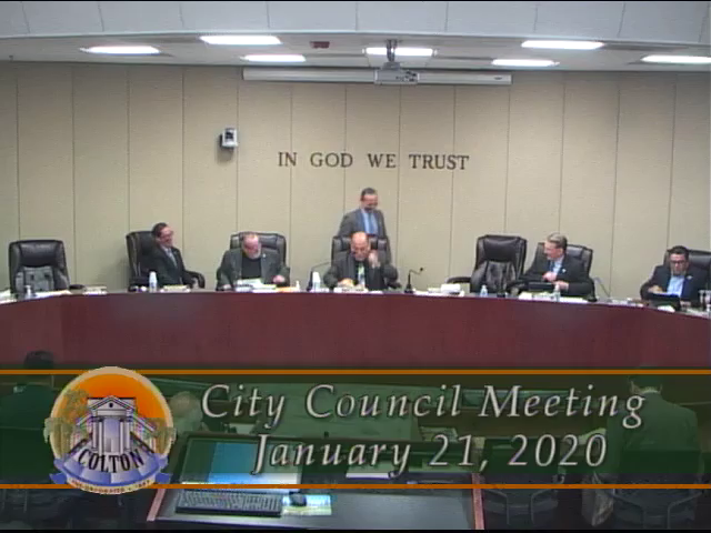 City of Colton - City Council Meeting - 1/21/2020